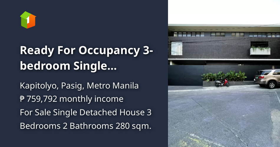 Ready For Occupancy 3-bedroom Single Detached House For Sale in ...