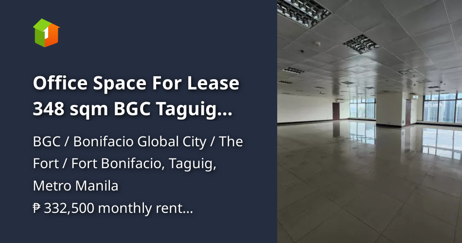 Office Space For Lease 348 sqm BGC Taguig Call Center [Commercial ...