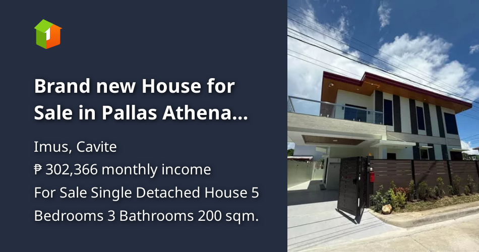Brand new House for Sale in Pallas Athena Exec Village Aguinaldo ...