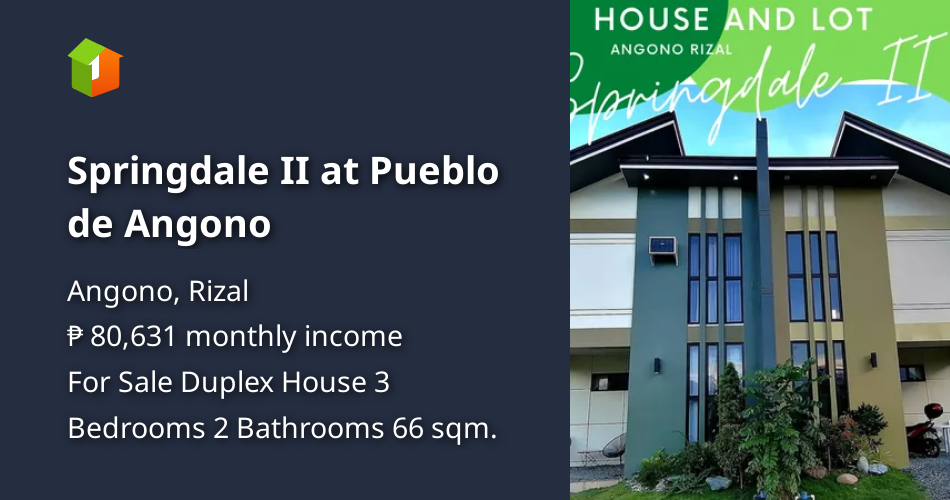 Springdale II at Pueblo de Angono [Houses and Lots 🏘️] (December 2025 ...