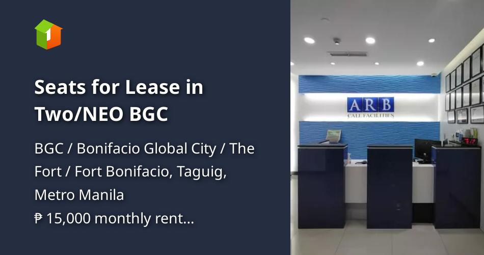 Seats for Lease in Two/NEO BGC [Commercial Property 🏭] (October 2020 ...