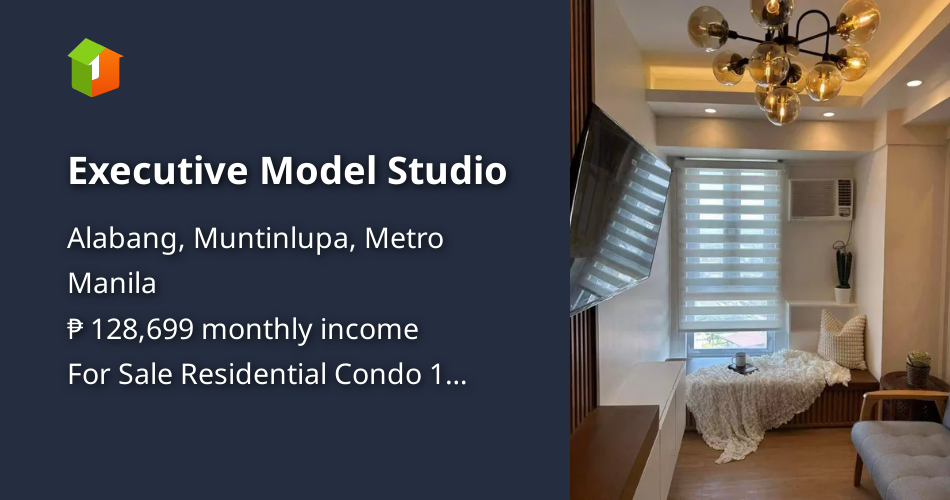 Executive Model Studio [Condos 🏙️] (January 2024) in Alabang ...