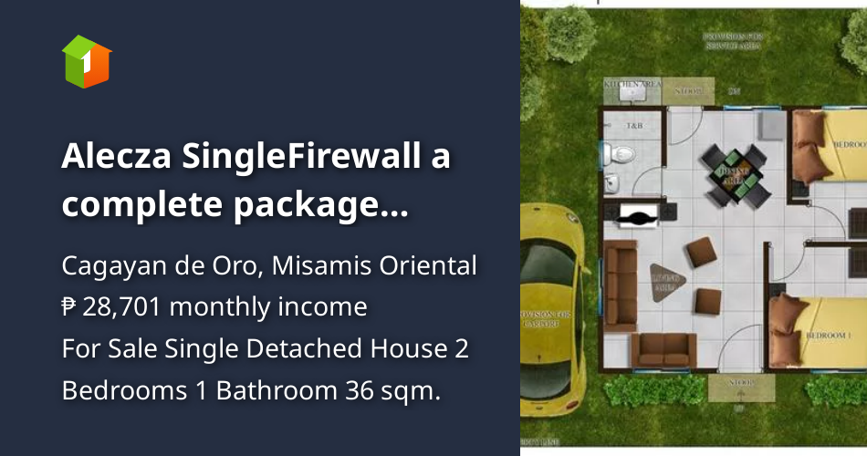 Alecza SingleFirewall a complete package house unit here in Bria Homes ...