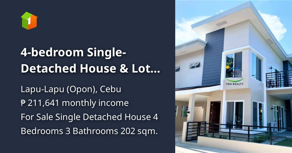 4-bedroom Single-Detached House & Lot for Sale in Maribago, Lapu-Lapu City, Cebu [Houses and ...