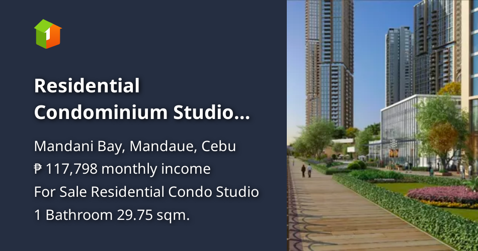 Residential Condominium Studio For Sale in Mandaue City, Cebu [Condos 🏙 ...