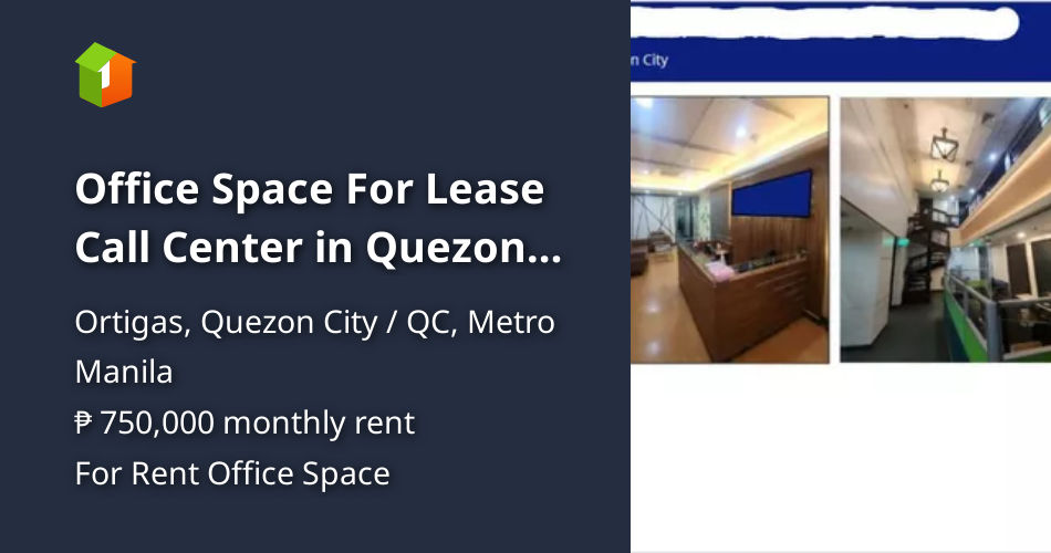 Office Space For Lease Call Center in Quezon City Manila [Commercial ...