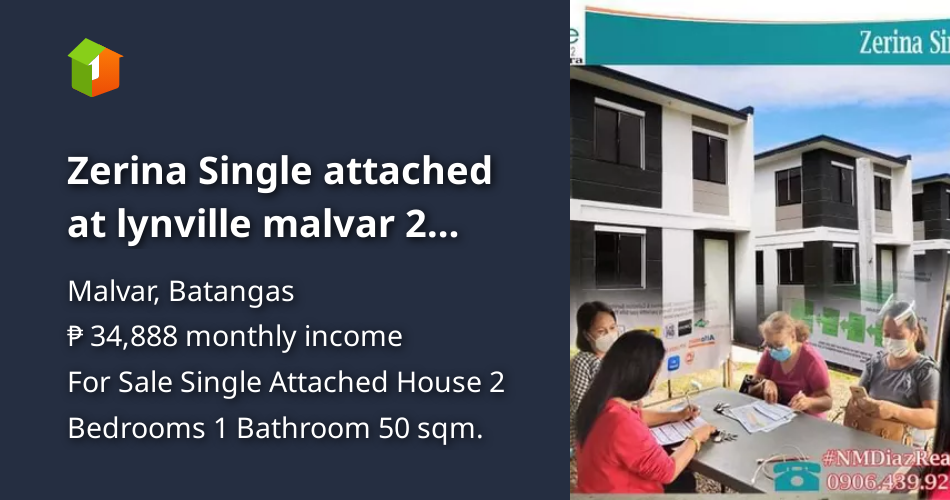 Zerina Single attached at lynville malvar 2 residences sonera sonera ...