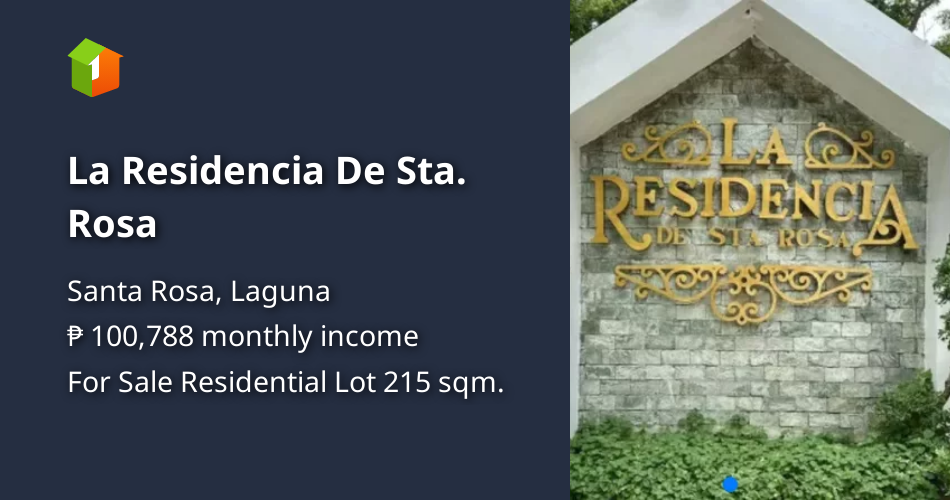 La Residencia De Sta. Rosa [Lots 🚜] (March 2025) in Santa Rosa, Laguna ...