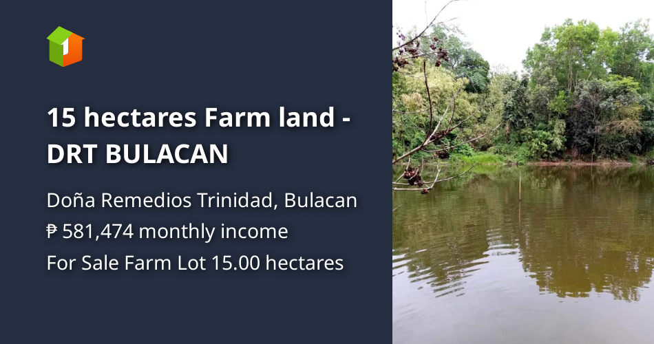 15 hectares Farm land - DRT BULACAN [Lots 🚜] (March 2026) in Doña ...