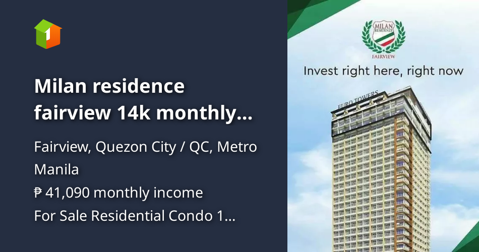 Milan residence fairview 14k monthly Preselling [Condos 🏙️] (August ...