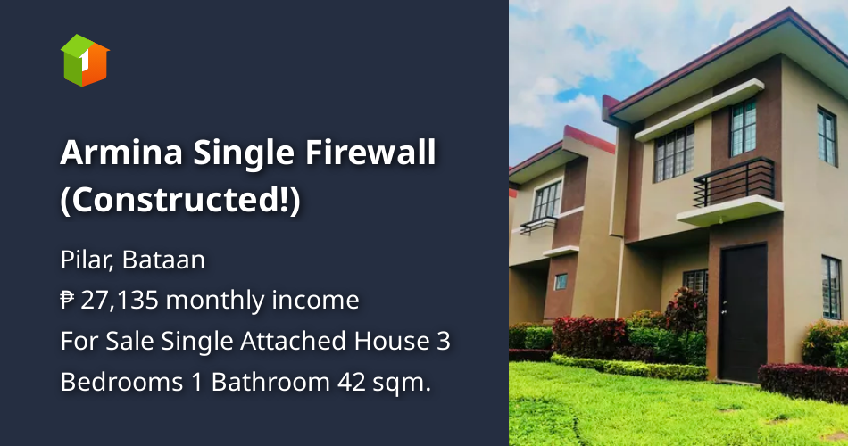 Armina Single Firewall (Constructed!) [Houses and Lots 🏘️] (March 2022 ...