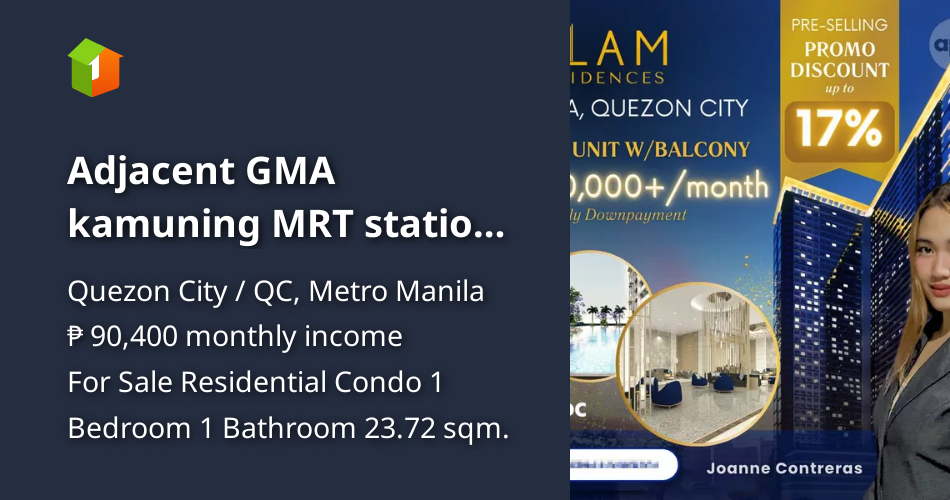 Adjacent GMA kamuning MRT station near Solaire North [Condos 🏙️ ...