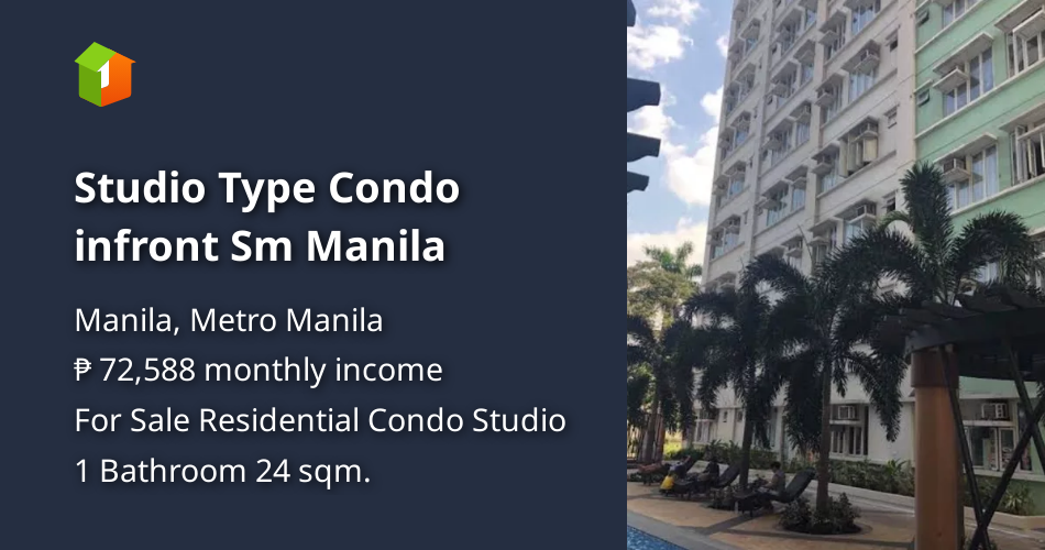 Studio Type Condo infront Sm Manila [Condos 🏙️] (October 2022) in ...