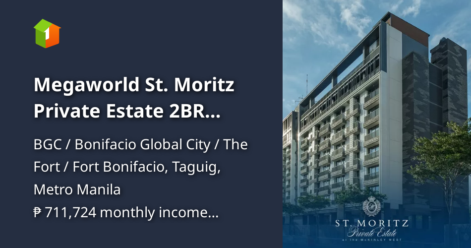 Megaworld St. Moritz Private Estate 2BR Condo For Sale Taguig City ...