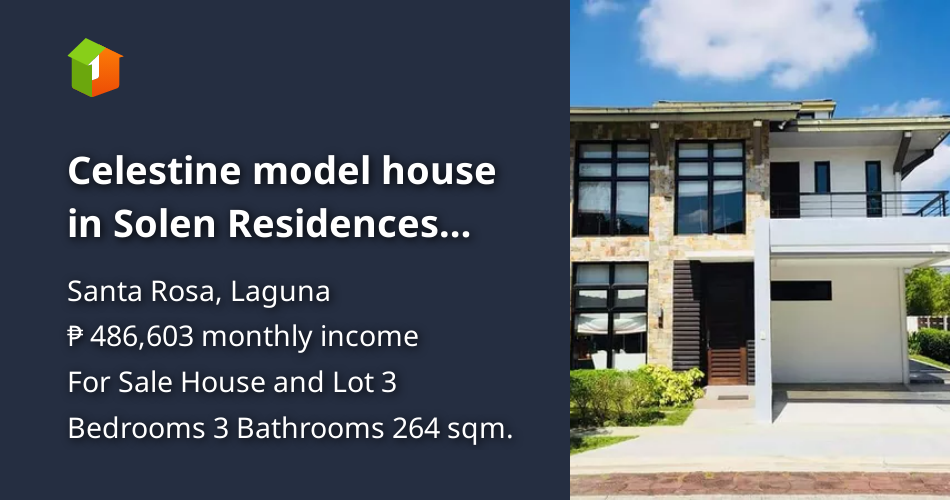 Celestine model house in Solen Residences Santa.rosa laguna [Houses and ...