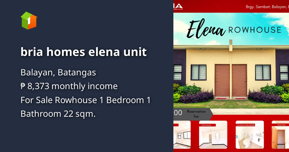 Bria homes elena unit [Houses and Lots 🏘️] (December 2021) in Balayan ...