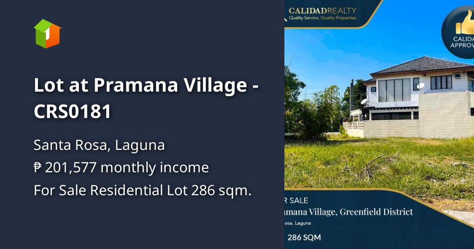 Lot at Pramana Village - CRS0181 [Lots 🚜] (November 2023) in Santa Rosa ...