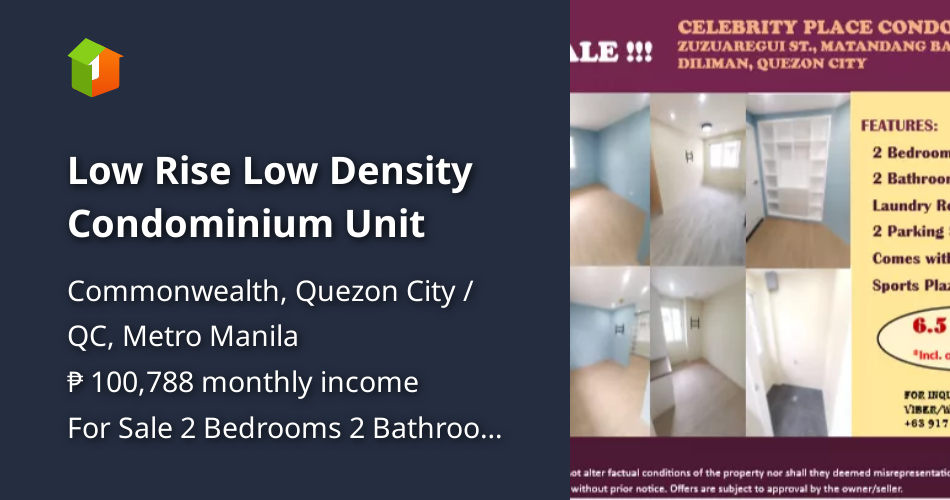 Low Rise Low Density Condominium Unit [Condos 🏙️] (October 2021) in ...