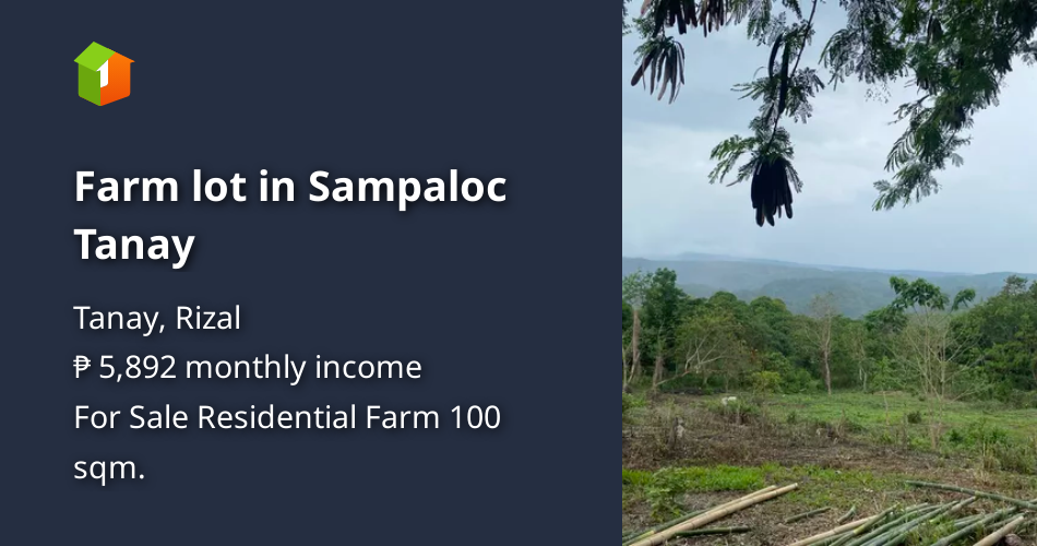 Farm lot in Sampaloc Tanay [Lots 🚜] (November 2024) in Tanay, Rizal for ...