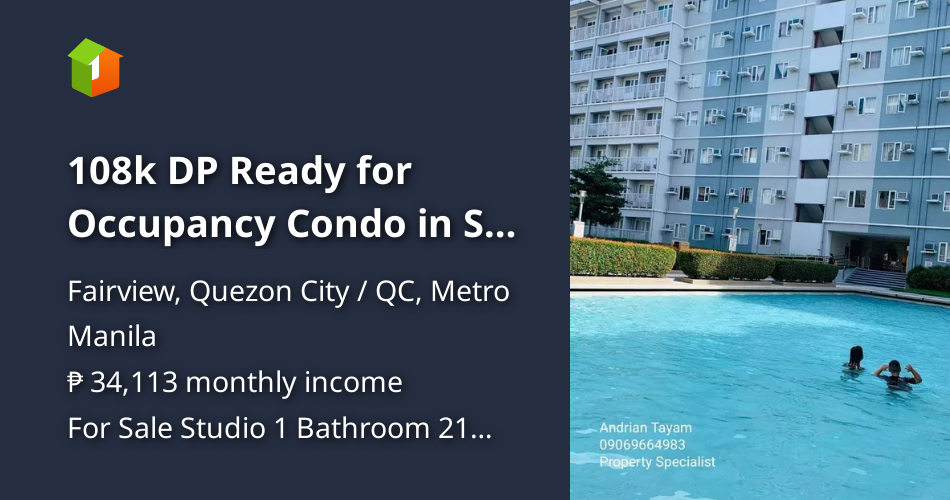 108k DP Ready for Occupancy Condo in SM Fairview Robinson' [Condos 🏙️ ...
