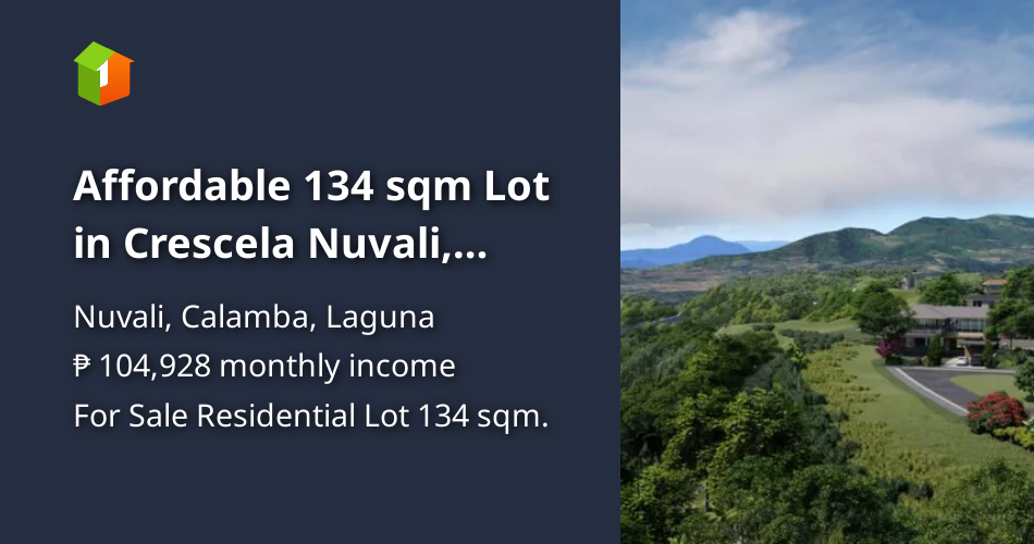 Affordable 134 sqm Lot in Crescela Nuvali, Calamba, Laguna - Accessible via CALAX & SLEX [Lots 🚜 ...