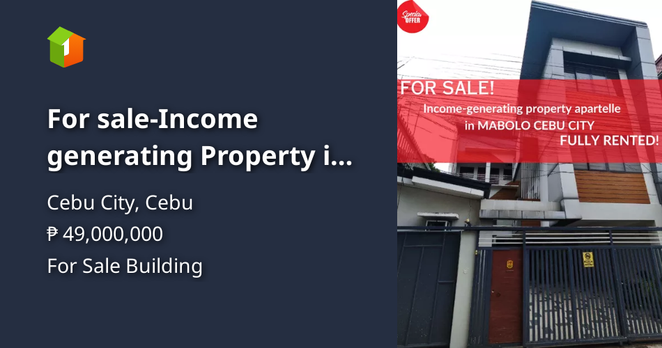 For sale-Income generating Property in Cebu [Commercial Properties 🏭 ...