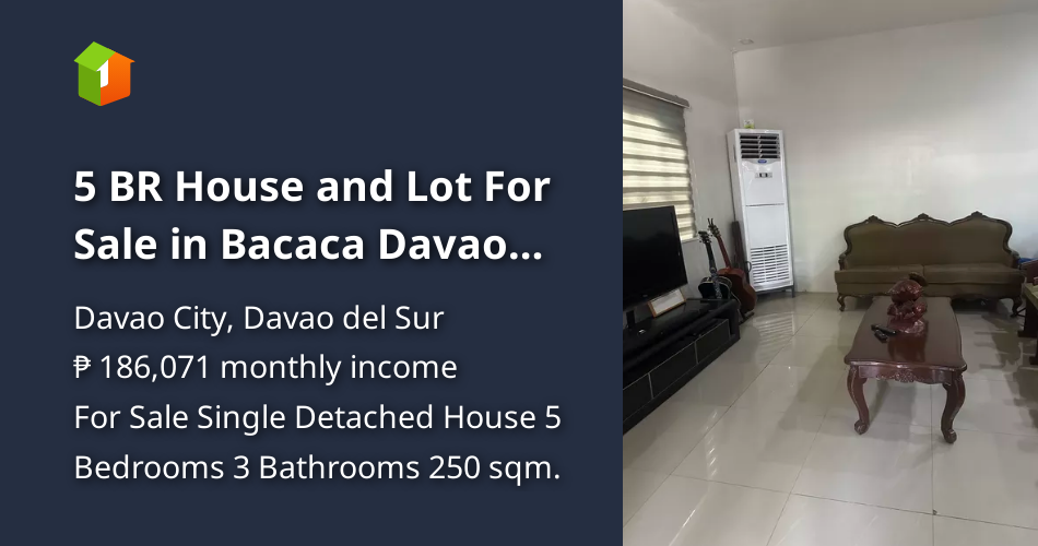 5 BR House and Lot For Sale in Bacaca Davao City [Houses and Lots 🏘️ ...