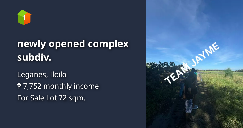 Newly opened complex subdiv. [Lots 🚜] (October 2025) in Leganes, Iloilo ...