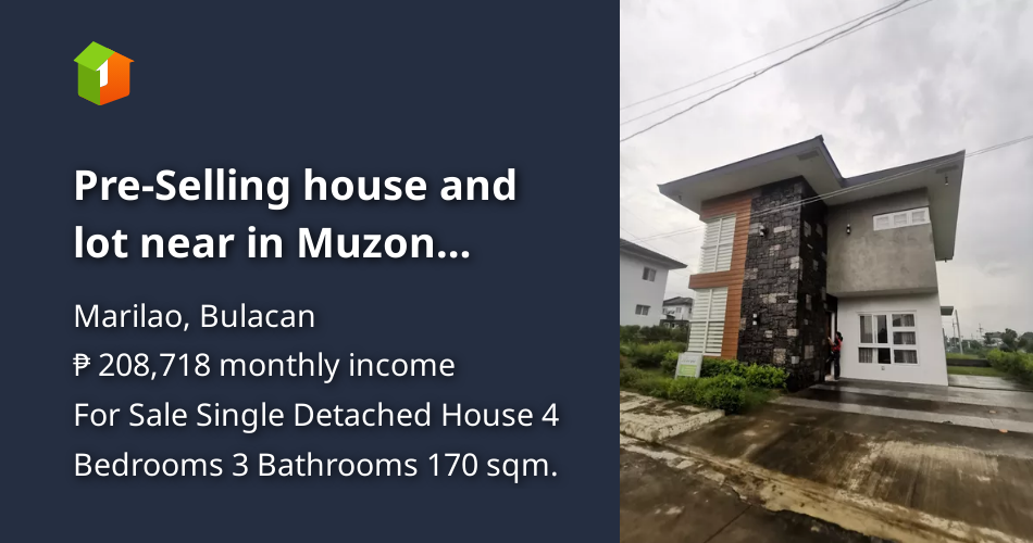 Pre-Selling house and lot near in Muzon Central Terminal [Houses and ...