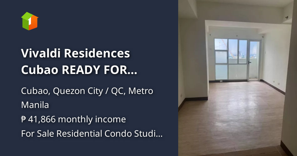 Vivaldi Residences Cubao READY FOR OCCUPANCY! MOVE IN NOW! [Condos 🏙️ ...