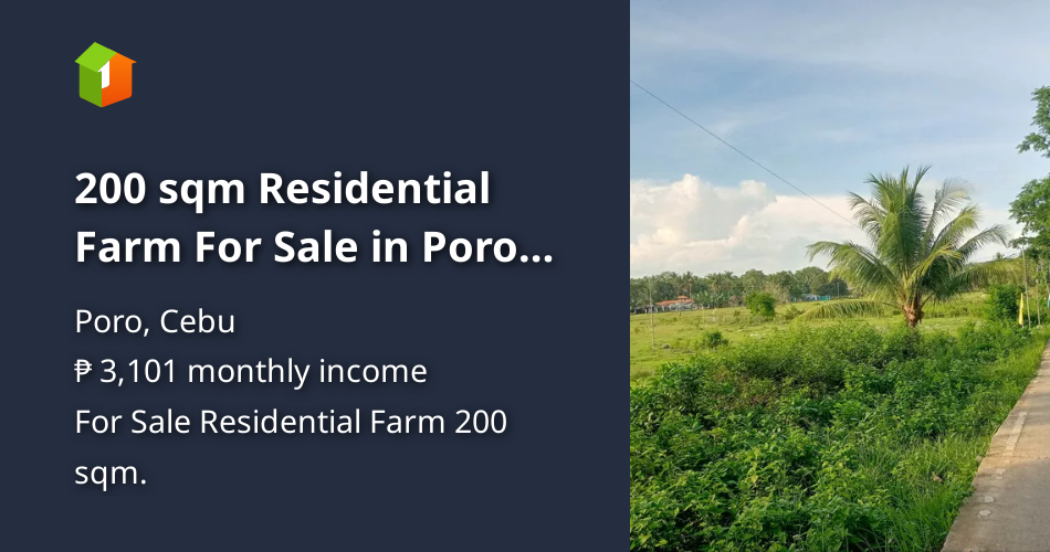 200 sqm Residential Farm For Sale in Poro Cebu [Lots 🚜] (April 2026) in ...