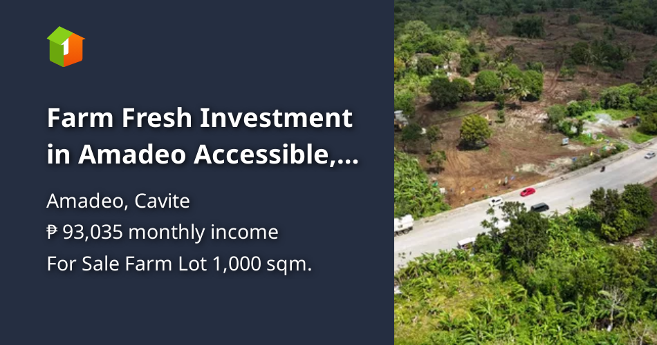 FARM LOT FOR SALE IN AMADEO [Lot 🚜] (March 2024) in Amadeo, Cavite for sale