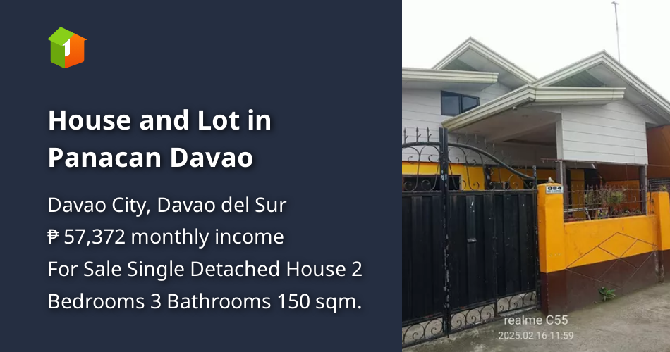 House and Lot in Panacan Davao [Houses and Lots 🏘️] (September 2025) in Davao City, Davao del ...