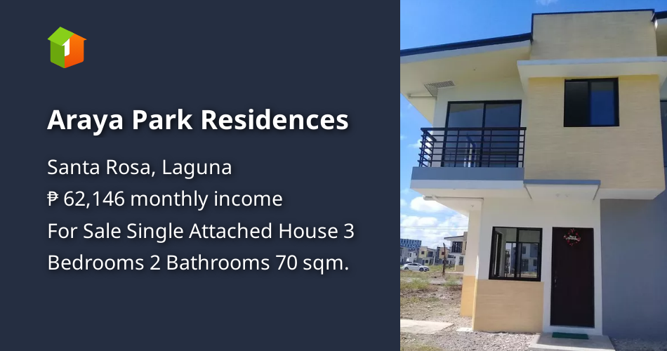 Araya Park Residences [Houses and Lots 🏘️] (August 2021) in Santa Rosa ...