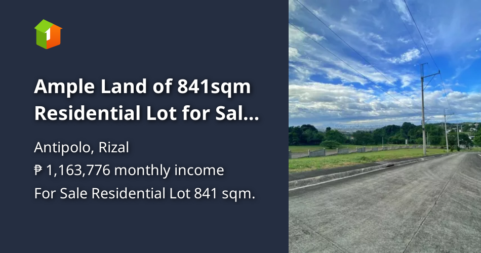 Ample Land of 841sqm Residential Lot for Sale in The Peak at Havila ...