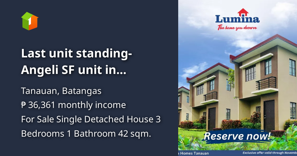 Last unit standing- Angeli SF unit in Tanauan [Houses and Lots 🏘️ ...