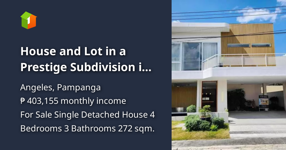 House and Lot in a Prestige Subdivision in Angeles City Pampanga. Near ...