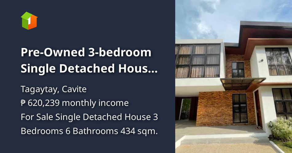 Pre-Owned 3-bedroom Single Detached House For Sale in Tagaytay Cavite [Houses and Lots 🏘️ ...