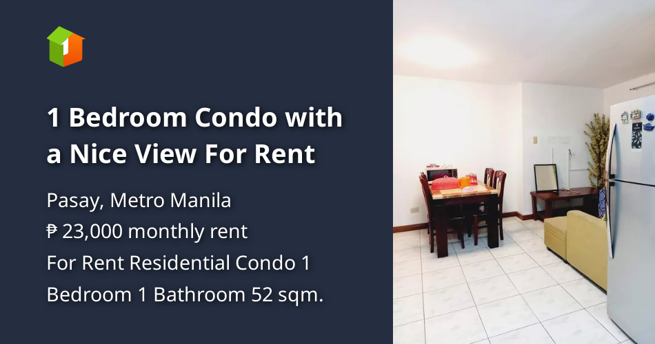 1 Bedroom Condo with a Nice View For Rent [Condos 🏙️] (June 2024) in ...