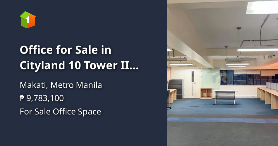 Office for Sale in Cityland 10 Tower II Valero Salcedo Makati ...