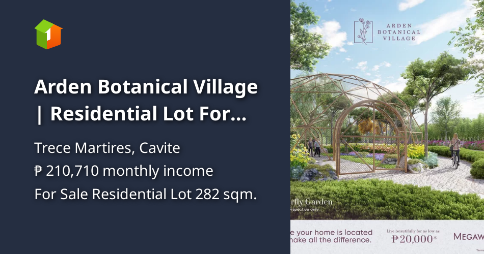 Arden Botanical Village | Residential Lot For Sale in Trece Martires ...