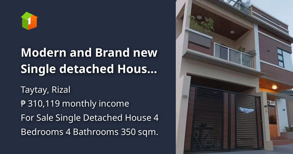 Modern and Brand new Single detached House and lot With Overlooking ...