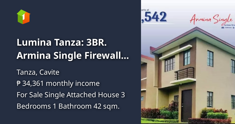 Lumina Tanza: 3BR. Armina Single Firewall Very Affordable [Houses and ...
