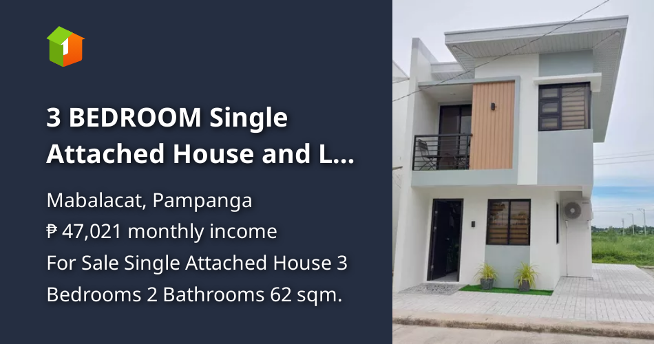 3 BEDROOM Single Attached House and Lot in Mabalacat near SM Clark ...