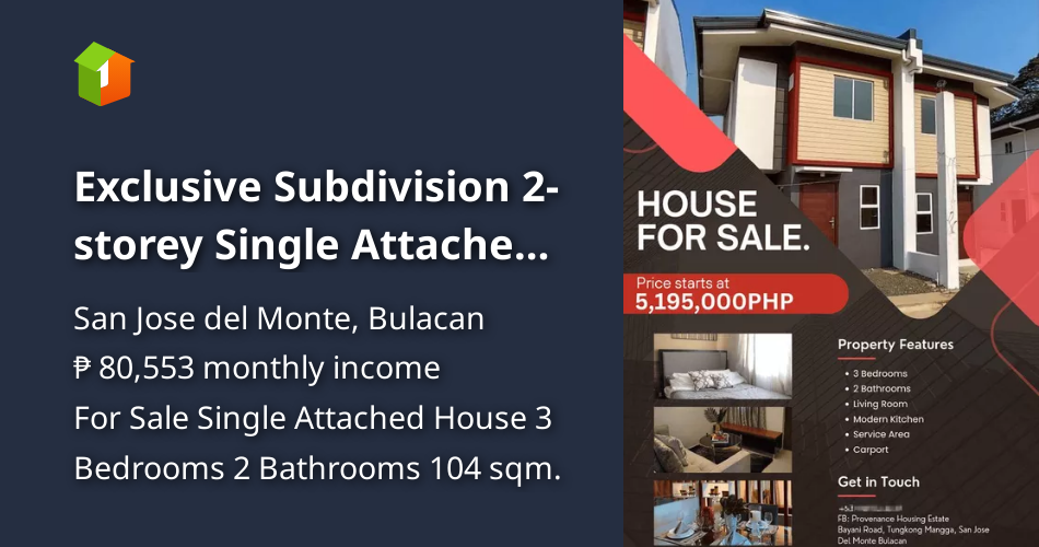 Exclusive Subdivision 2-storey Single Attached House, Ready for ...