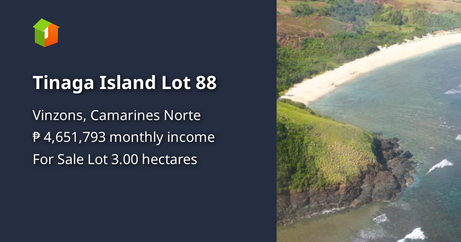 Tinaga Island Lot 88 [Lots 🚜] (January 2025) in Vinzons, Camarines ...