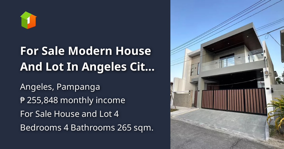 For Sale Modern House And Lot In Angeles City Near Clark And Timog ...