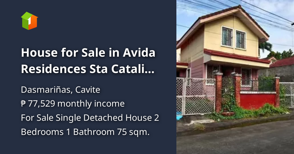 House for Sale in Avida Residences Sta Catalina Salawag Dasmarinas ...