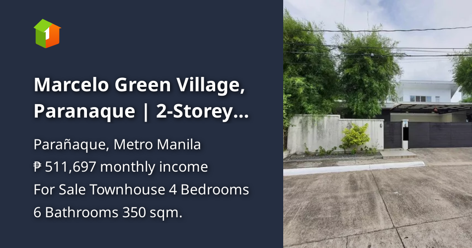 Marcelo Green Village, Paranaque | 2-Storey House and Lot, 350 sqm ...