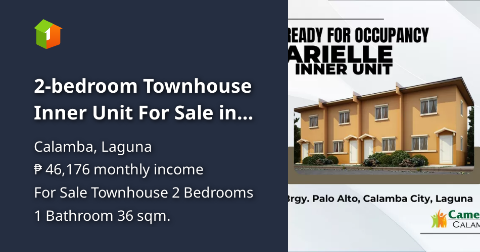 2-bedroom Townhouse Inner Unit For Sale in Calamba Laguna [Houses and ...